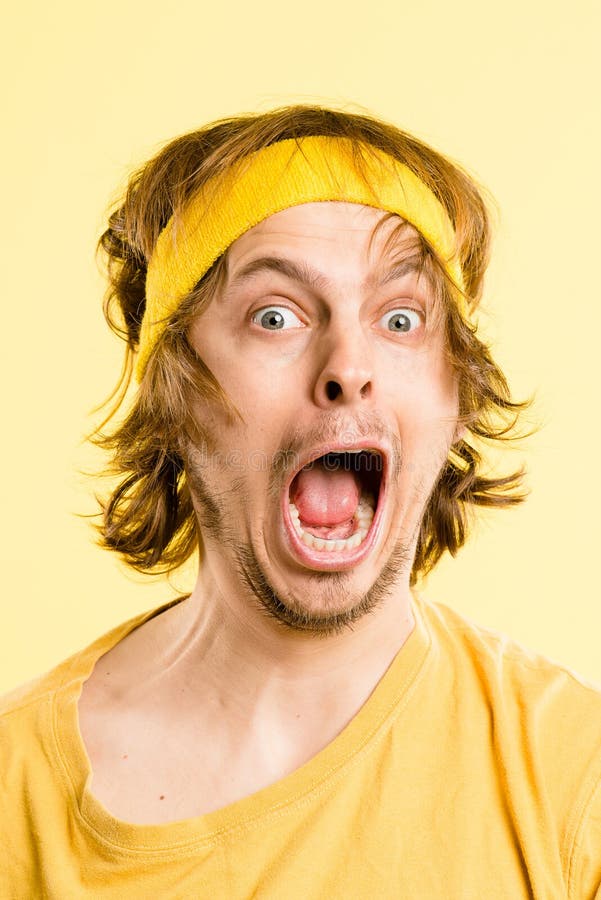 Shouting, Crazy and Portrait of Man in Studio with Anger, Upset and ...