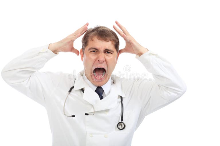 Shouting doctor stock image. Image of problem, medicine - 10113823