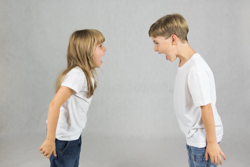 Shouting at each other stock image. Image of anger, fight - 85750645