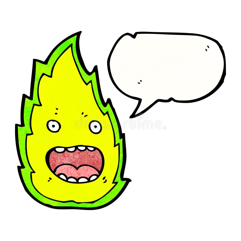 Shouting flame cartoon stock vector. Illustration of artwork - 38046616