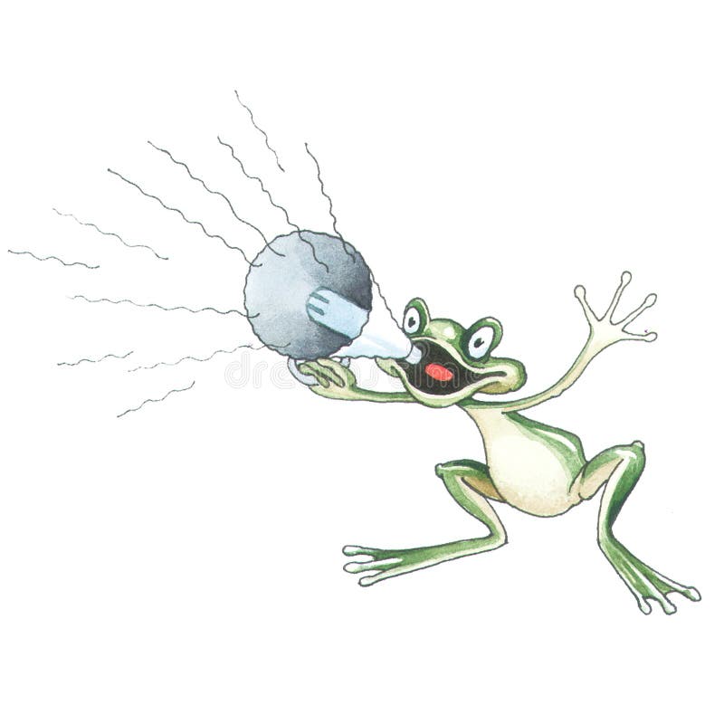 Shouting frog stock illustration. Illustration of animal - 17518421