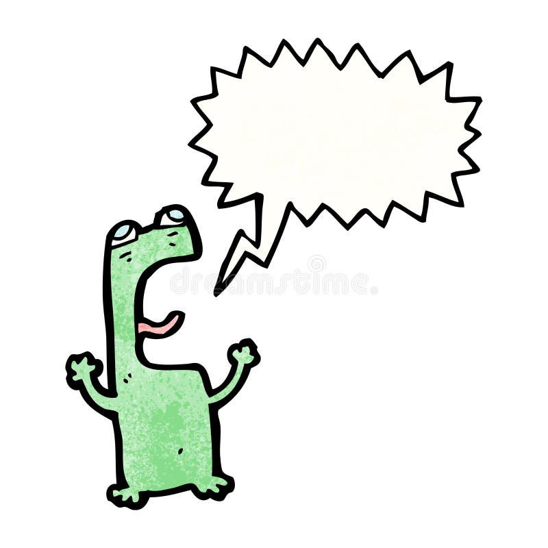 Shouting Frog Cartoon Character Stock Vector - Illustration of retro ...