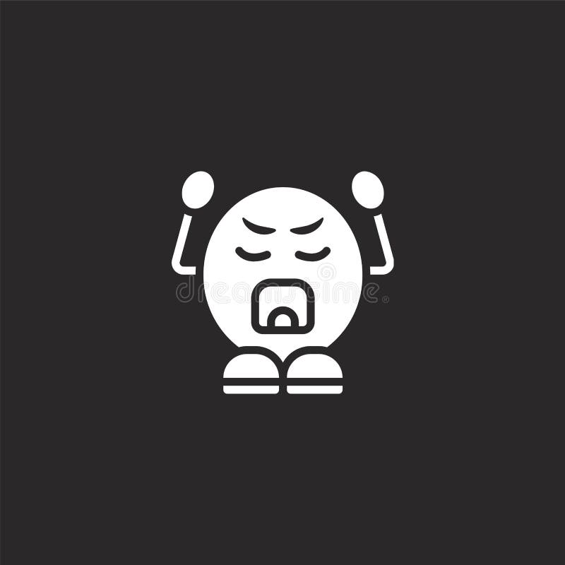 Shouting Icon. Filled Shouting Icon for Website Design and Mobile, App ...