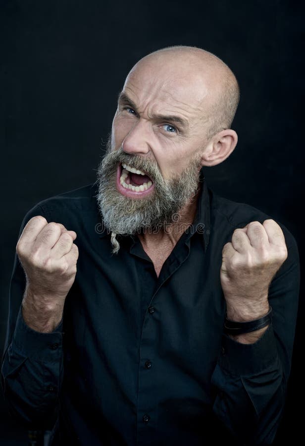 Shouting Man stock photo. Image of negative, rage, adult - 58678392