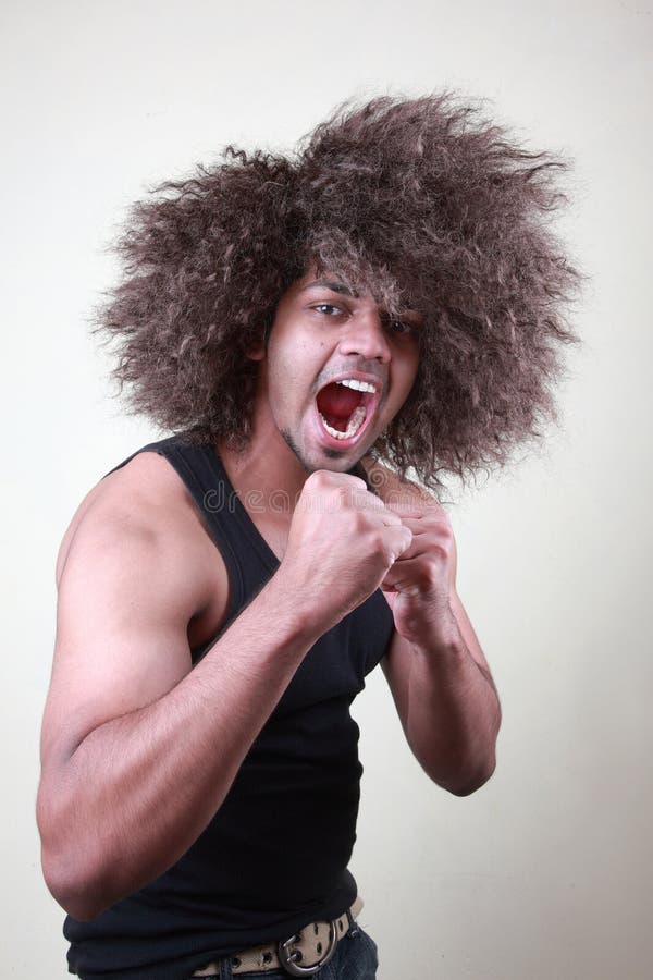 Shouting man stock photo. Image of face, black, furious - 20586392