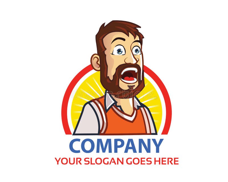 Shouting Man Logo stock vector. Illustration of icon - 59473381