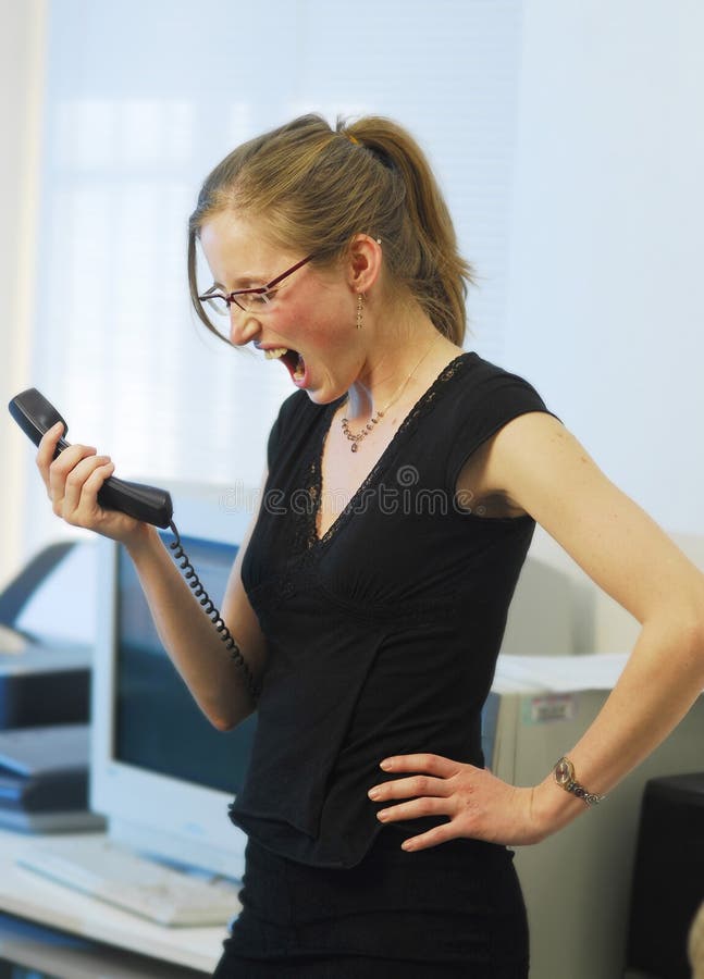 Shouting in an office stock photo. Image of worker, clerical - 3934852