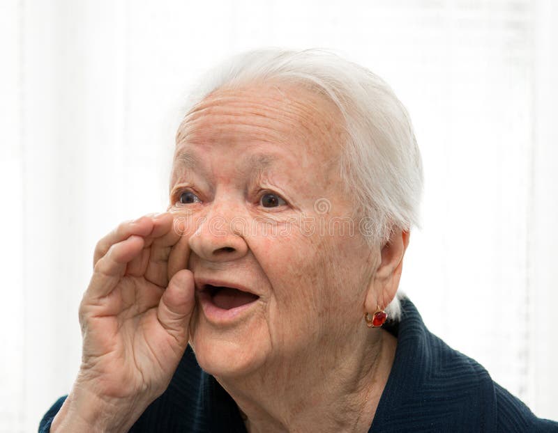 Shouting old woman stock image. Image of shout, pensioner - 34118297