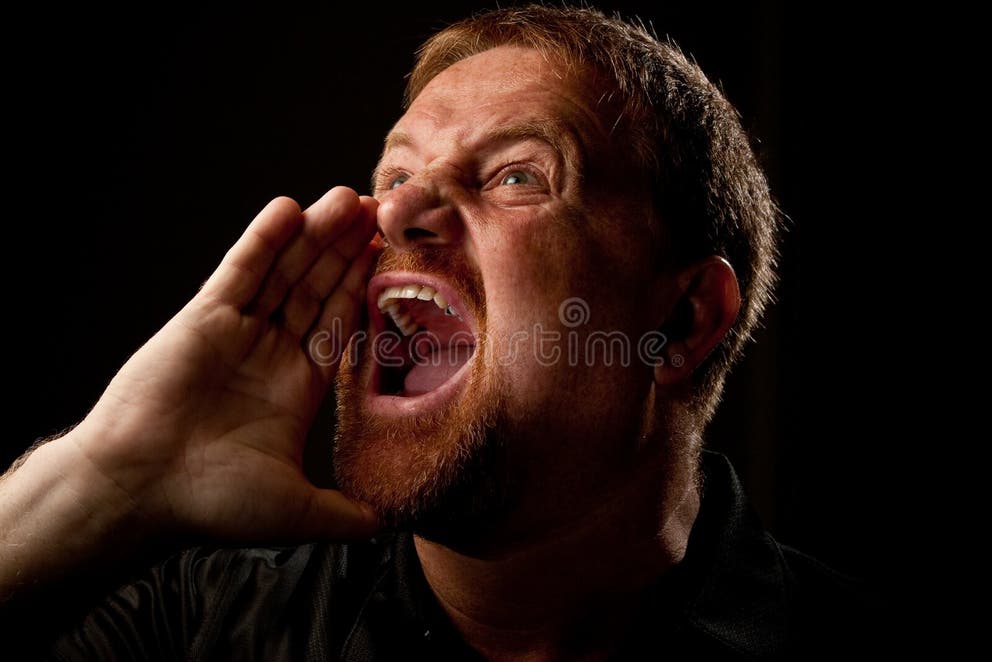 Shouting Out Loud stock photo. Image of head, wide, shout - 6961032