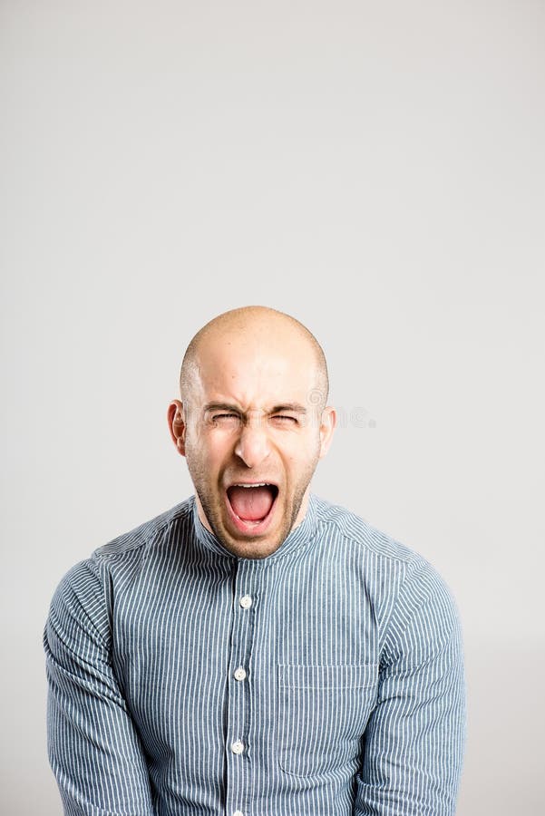 Shouting, Screaming and Portrait of Angry Man in Studio with Anger ... Shouting, Screaming and Portrait of Angry Man in Studio with Anger ...