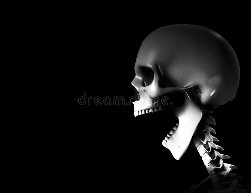 Shouting Skeleton stock illustration. Illustration of person - 9682529