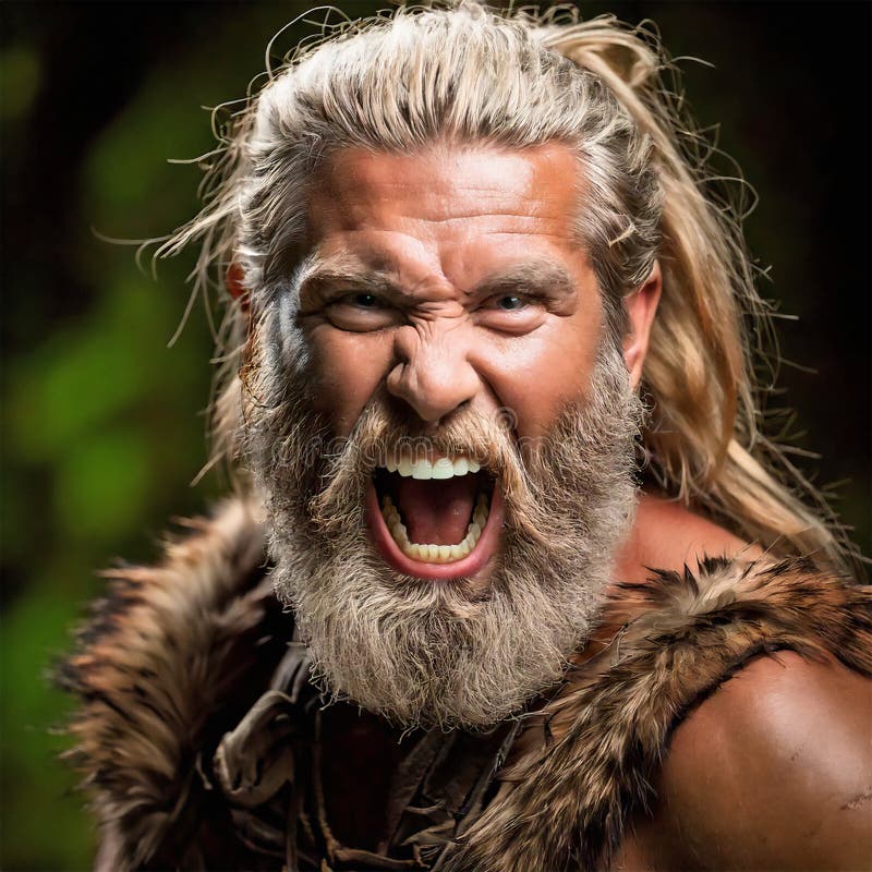 Shouting viking stock illustration. Illustration of portrait - 347134474