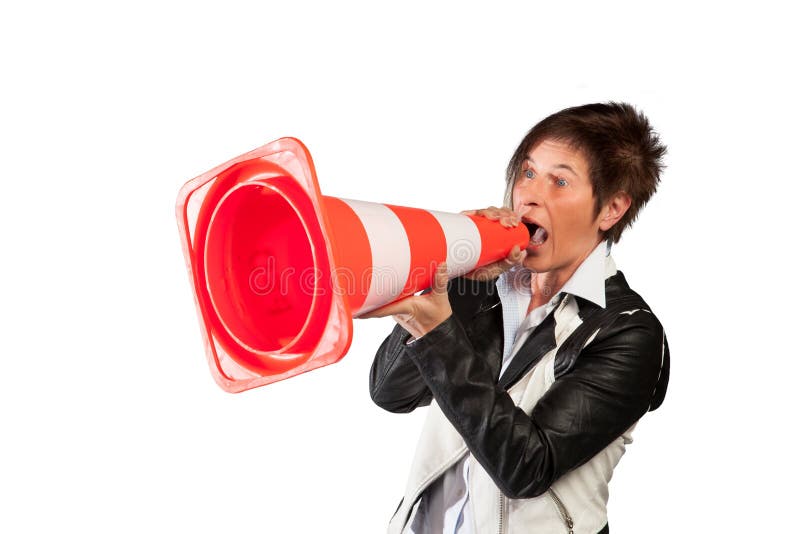 Shouting Woman stock image. Image of message, people - 39180273