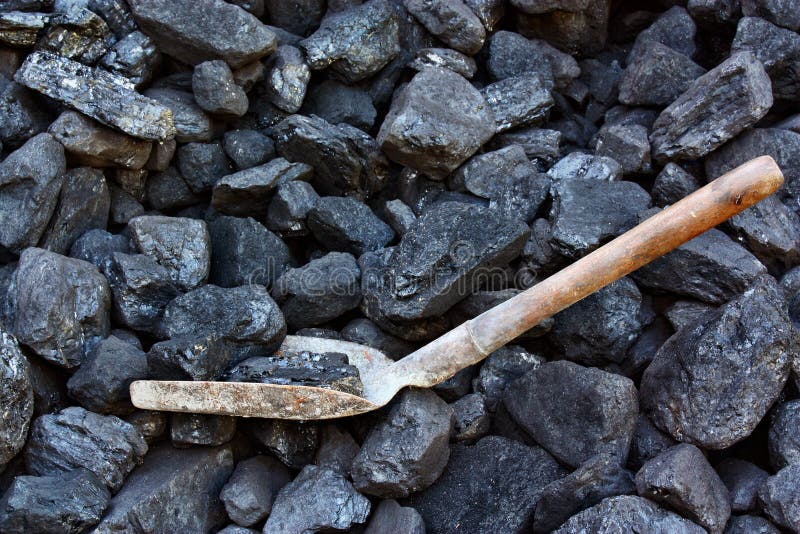 Loading shovel coal stock image. Image of loading, heat - 46555645