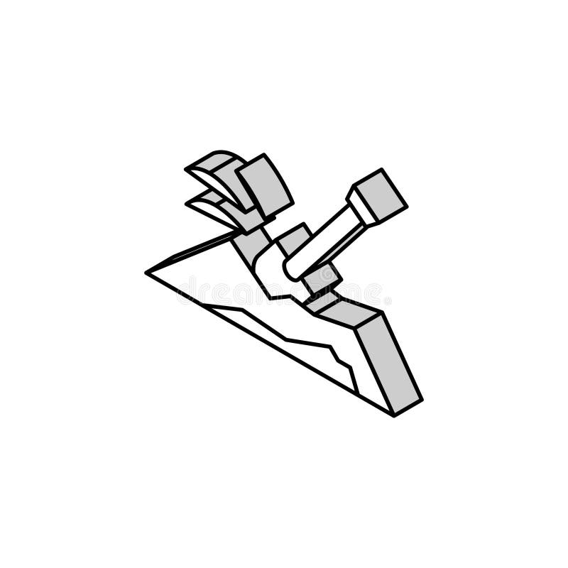 Shovel Dig Hole Isometric Icon Vector Illustration Stock Vector ...