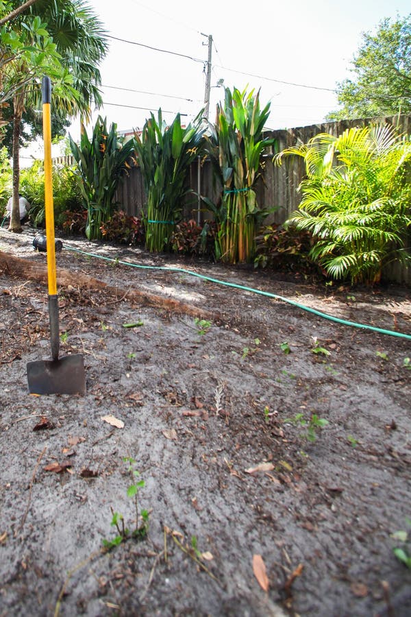 Shovel in the ground stock image. Image of remove, rake - 57422869