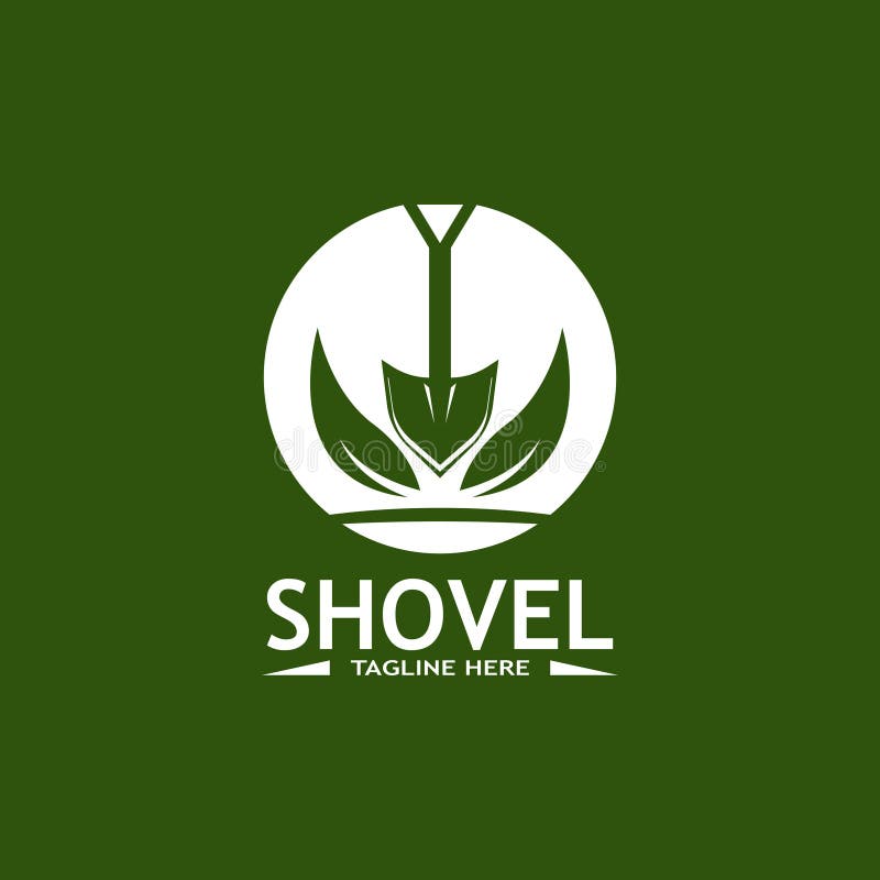 Shovel Icon Vector Logo Design Template Stock Illustration ...