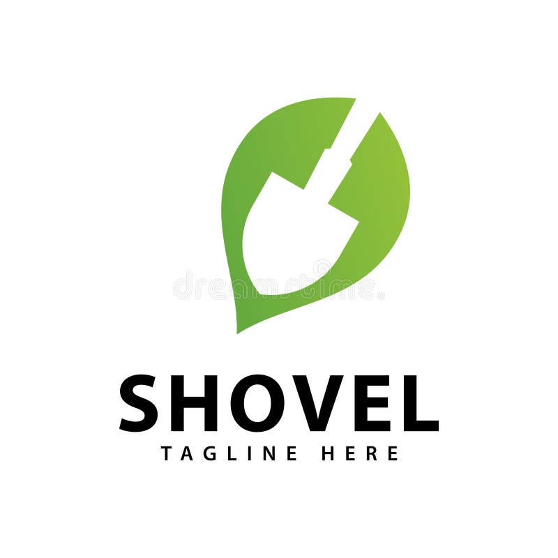 Shovel Logo Vector Illustration Design Stock Vector - Illustration of ...