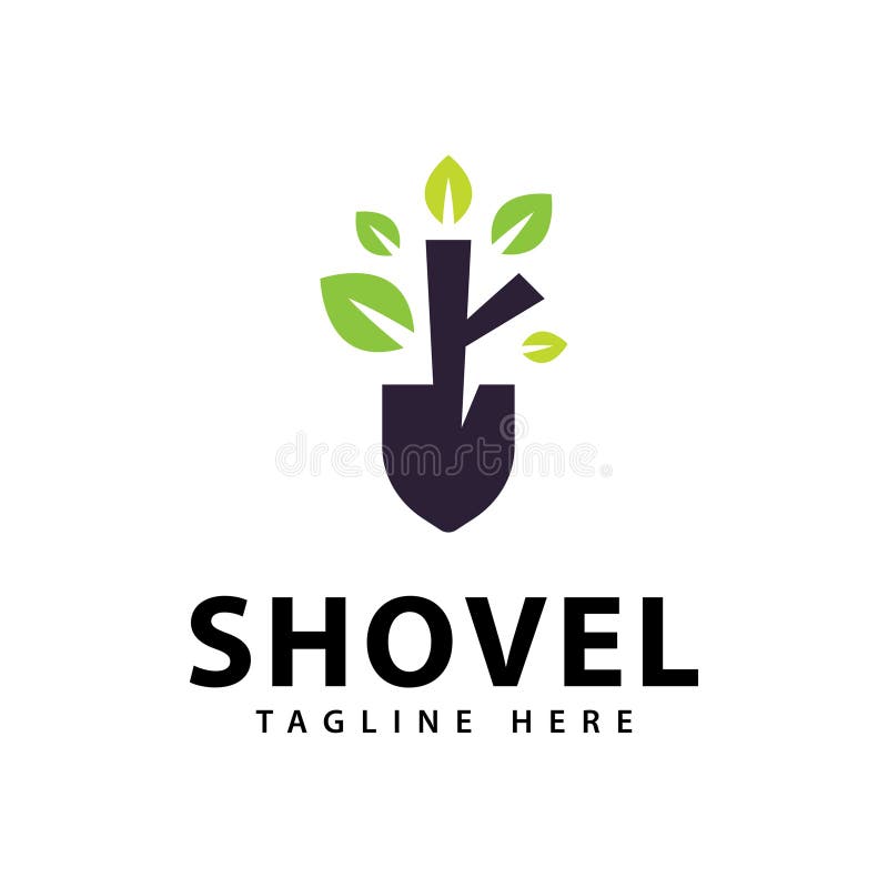 Shovel Logo Vector Illustration Design Stock Vector - Illustration of ...