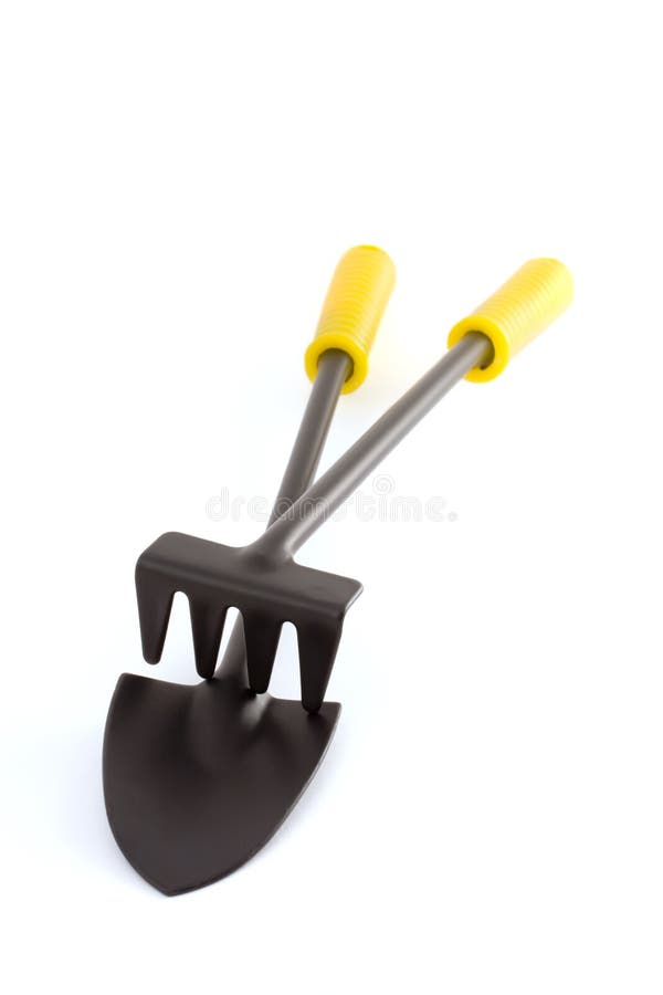 Shovel and a rake stock photo. Image of tool, trowel - 11403986