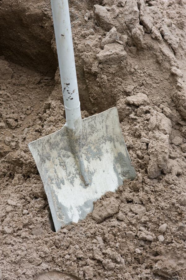Shovel in Sand stock image. Image of sand, work, industry - 8584373
