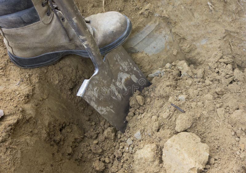 Shovel or Spade in Gardening Stock Photo - Image of home, density ...