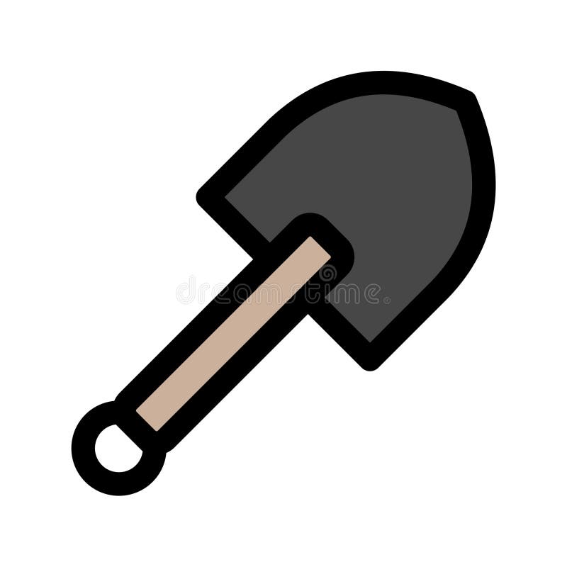 Shovel Symbol - Ecological Farming Icon Stock Illustration ...