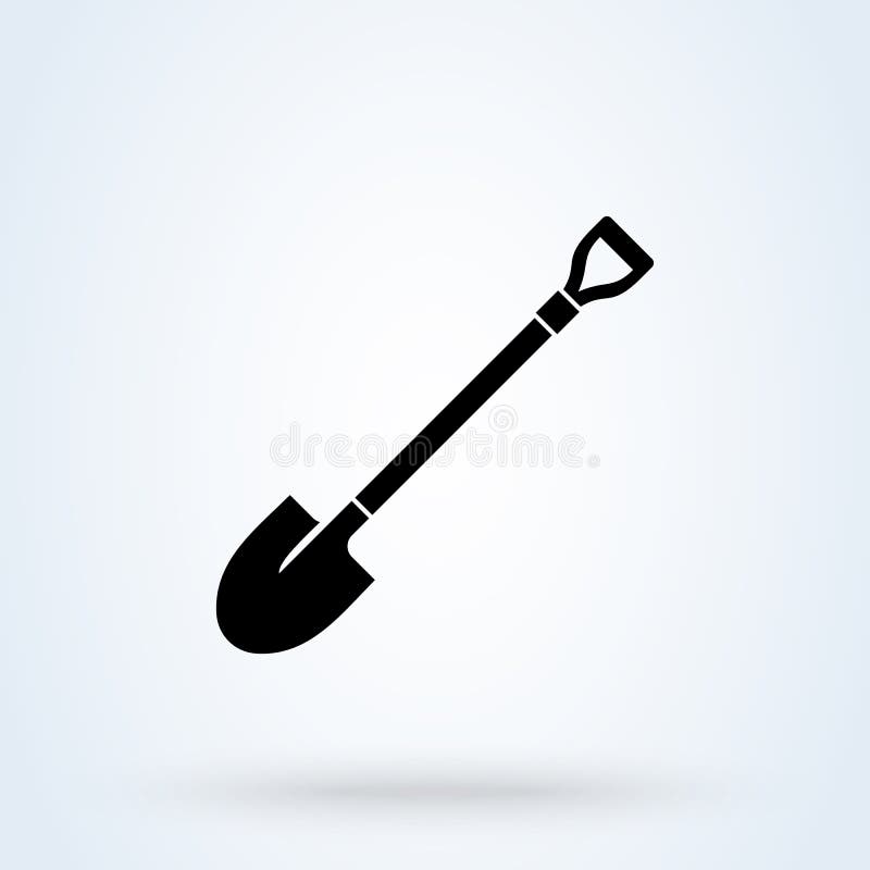 Shovel Symbol. Vector Simple Modern Icon Design Illustration Stock ...