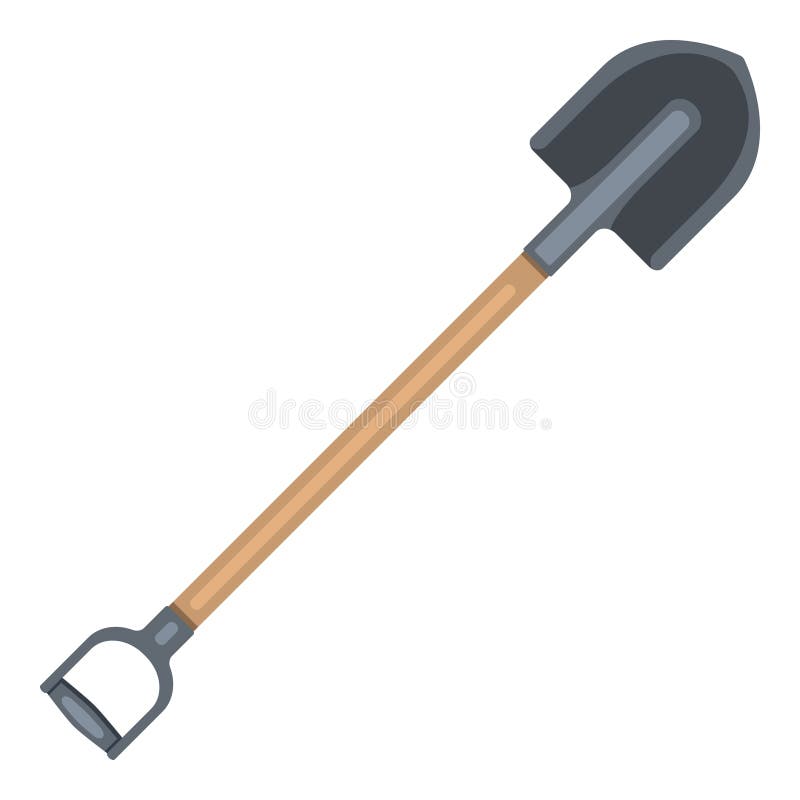 Shovel Vector Color Illustration Stock Illustration - Illustration of ...