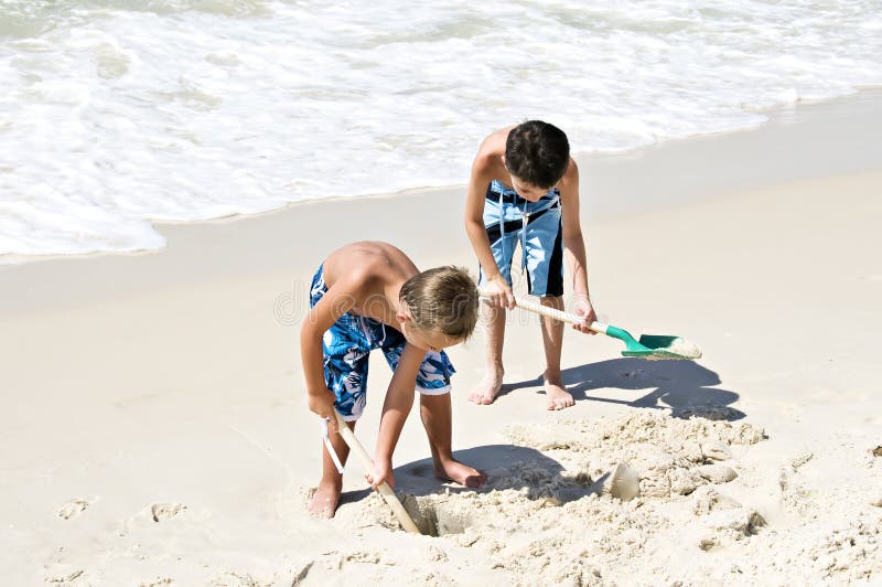 Shoveling Sand stock image. Image of look, caucasian, contractors - 7026167