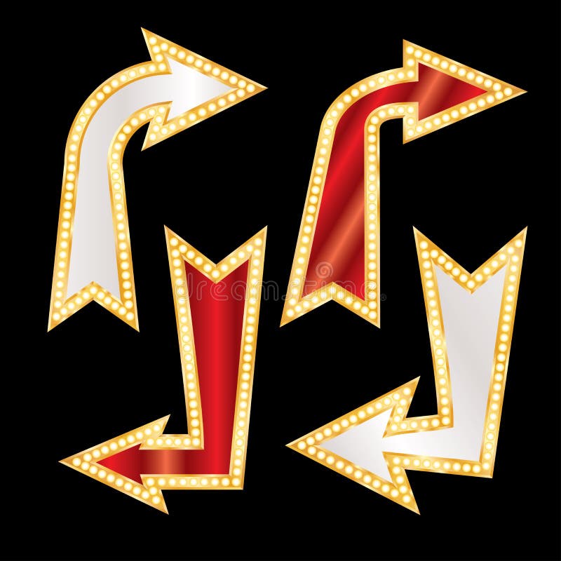 Show arrows corner stock vector. Illustration of event - 88710396