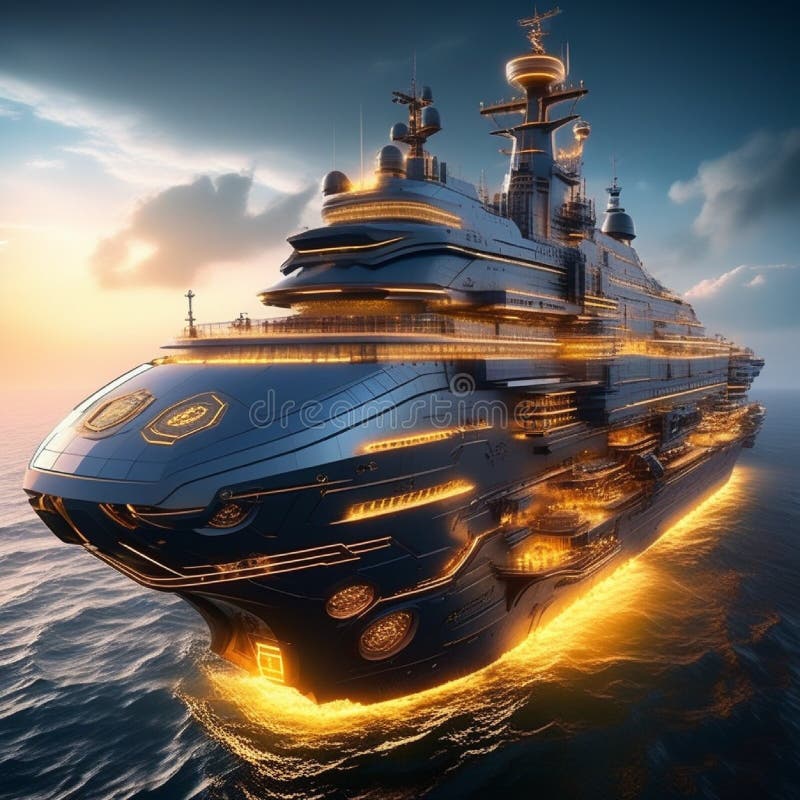 Show an Autonomous Cruise Ship Navigating through Calm Ocean Waters ... Show an Autonomous Cruise Ship Navigating through Calm Ocean Waters ...