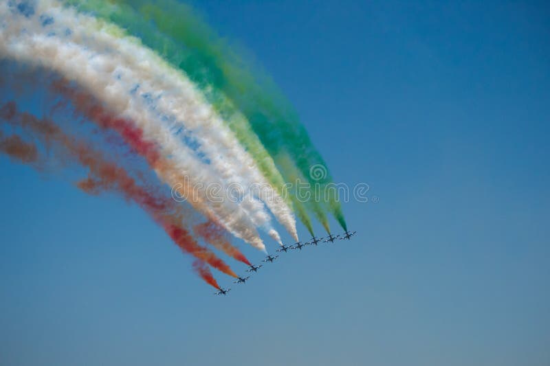 Show colored planes stock photo. Image of team, flying - 25856222