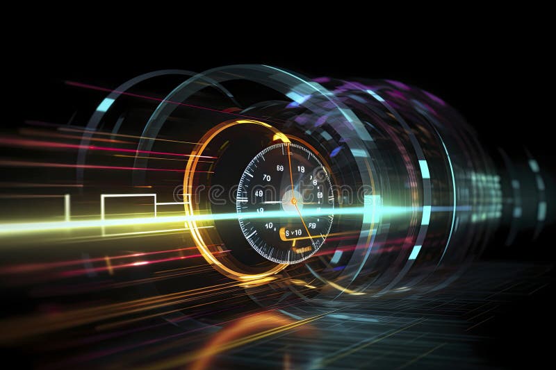 Show Concepts that Represent Digital Speed, Agility and Fast Modern ...