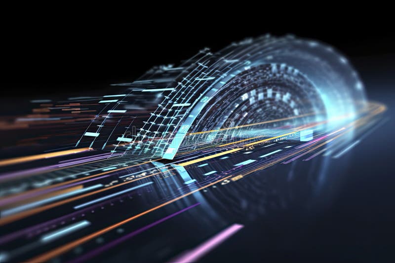 Show Concepts that Represent Digital Speed, Agility and Fast Modern ...