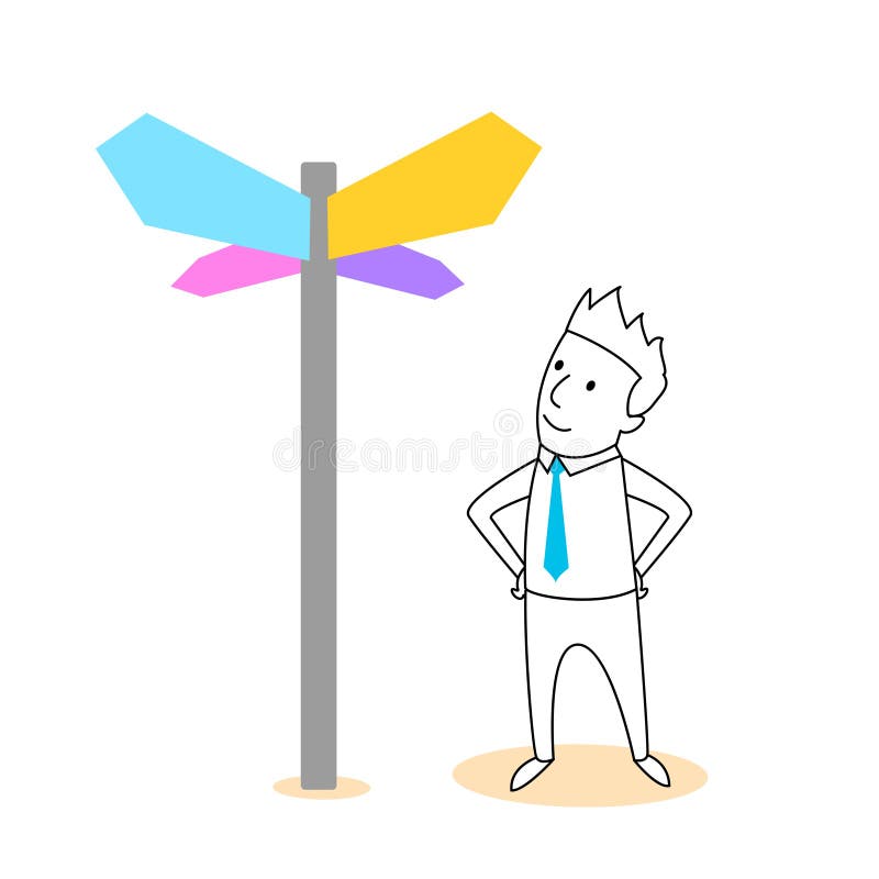 Show direction stock illustration. Illustration of concept - 39267213