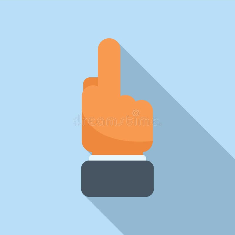 Show Finger Icon Flat Vector. Arm Pose Stock Illustration ...