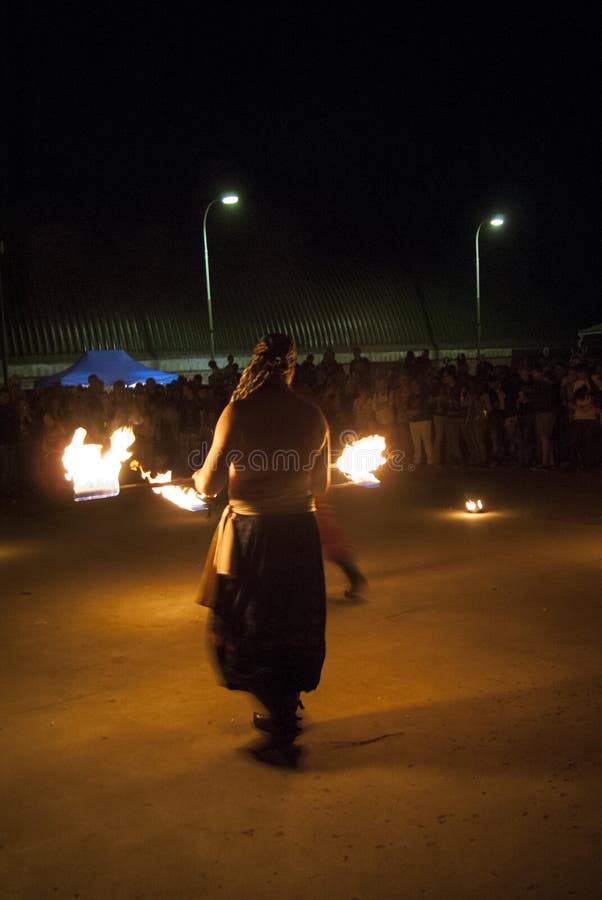 Show with fire editorial stock image. Image of crowd - 42957704