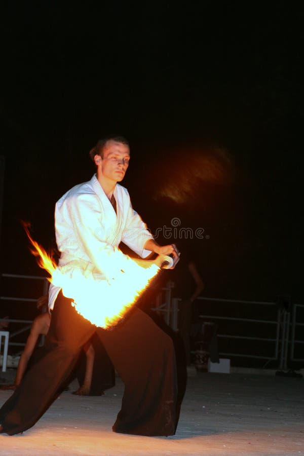 Show with fire editorial stock image. Image of loving - 31634739