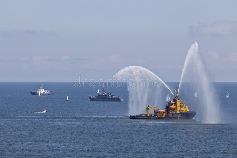 Show Firefighter Vessel. stock image. Image of ship, adventure - 22544289