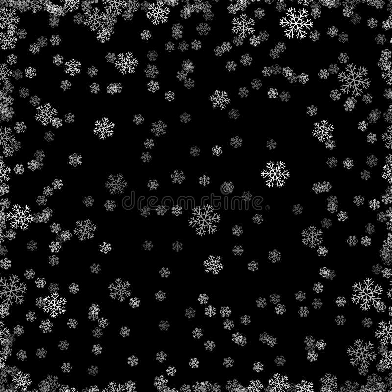 Show Flakes Pattern on Grey Sky Background Stock Illustration ...