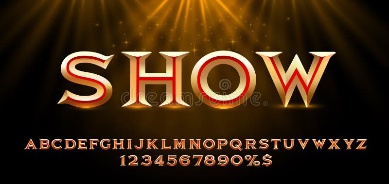 Show Font Set Collection, Letters and Numbers Symbol. Vector ...