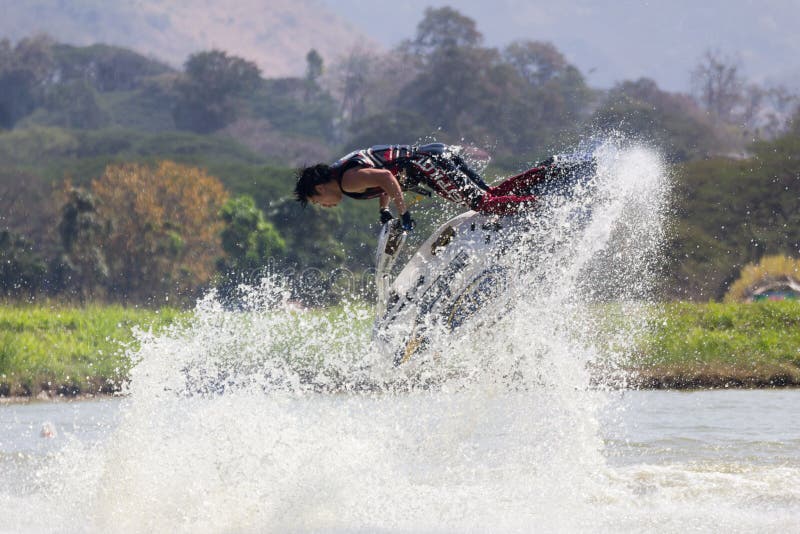 Show Freestyle the Jet Ski Stunt Action Editorial Stock Photo - Image ...