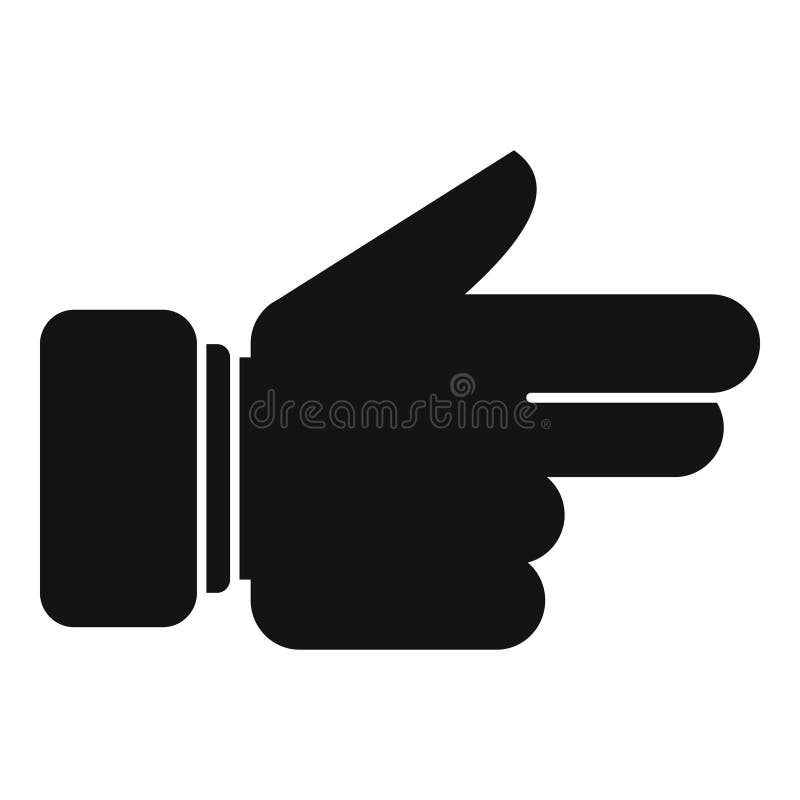 Show Hand Icon Simple Vector. Finger Gesture Stock Vector ...