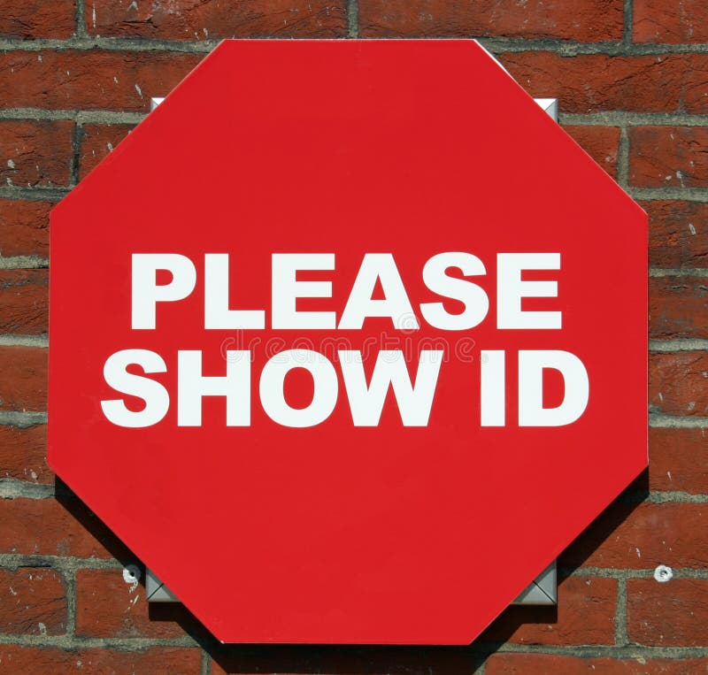 Show ID stock image. Image of command, entry, warning - 24142947
