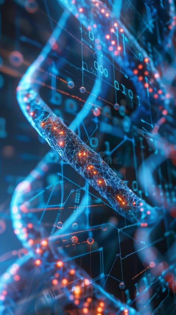 Show an Intertwined Image of Qubits and Cyber Security Codes Stock ...