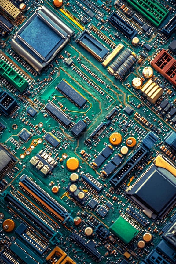 Show the Intricate Assembly of Circuit Boards and Components in an ...
