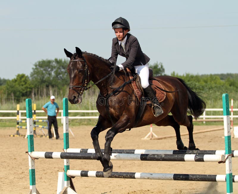 Show jumping editorial photo. Image of move, jumping - 25545351