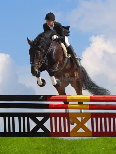 Show jumping stock photo. Image of obstacle, jumper, jump - 6445754