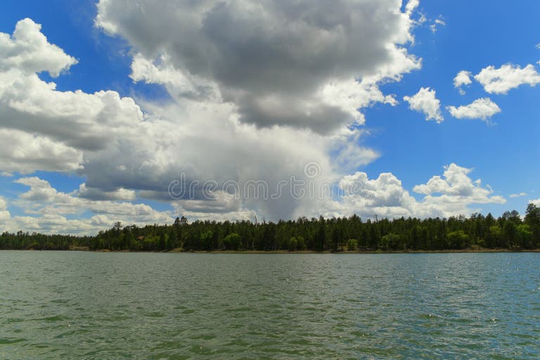 Show Low lake Arizona stock photo. Image of cumulus, loch - 55543368